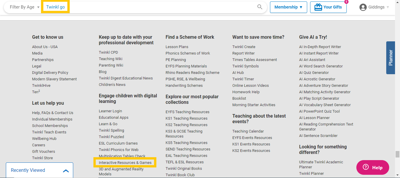 Accessing Twinkl Go! Resources – TwinklCares (US)