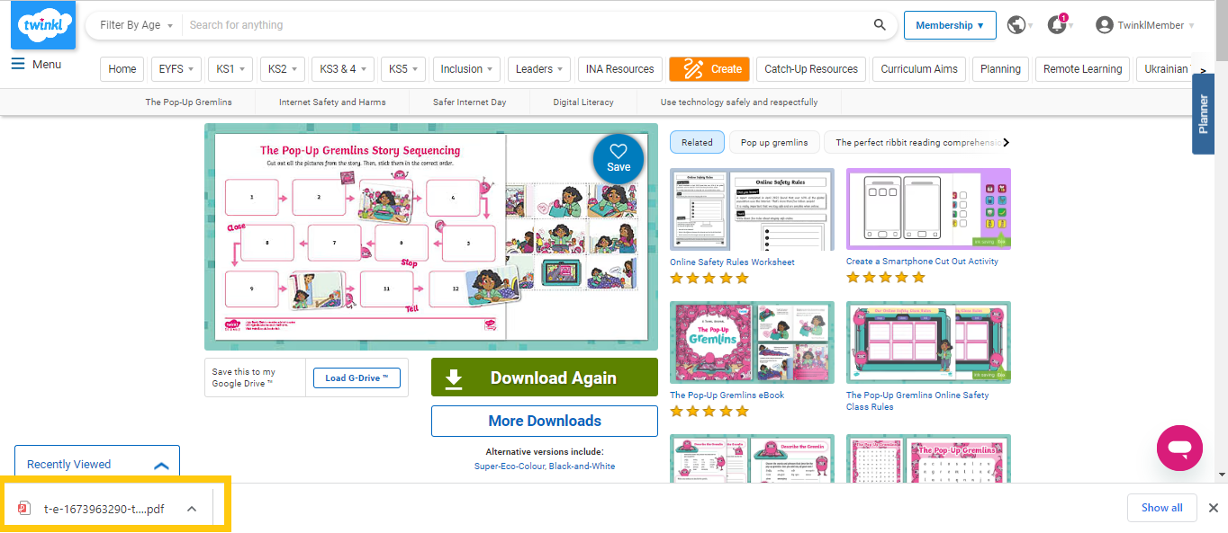 How Do I Download a Twinkl Resource? – TwinklCares (Ireland)