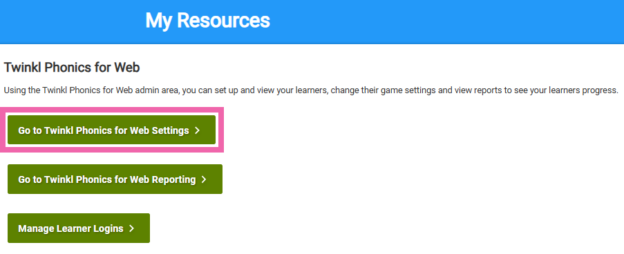 Twinkl Phonics App - Managing Learner Logins – TwinklCares