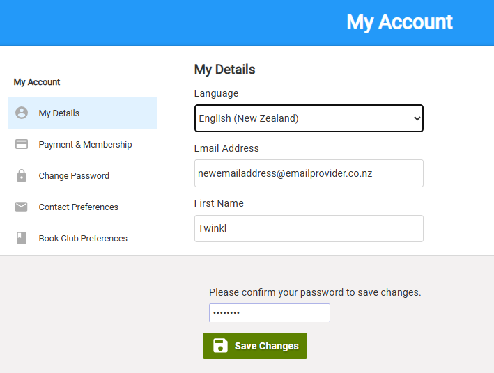How Do I Change the Email Address on MyTwinkl Account? – TwinklCares ...